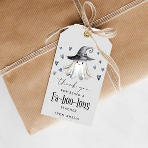 Faboolous Teacher Tag Editable Halloween Thank You Tag Halloween ...