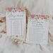 Floral Bridal Shower Games Bundle Colorful Flowers Bridal Shower Signs ...