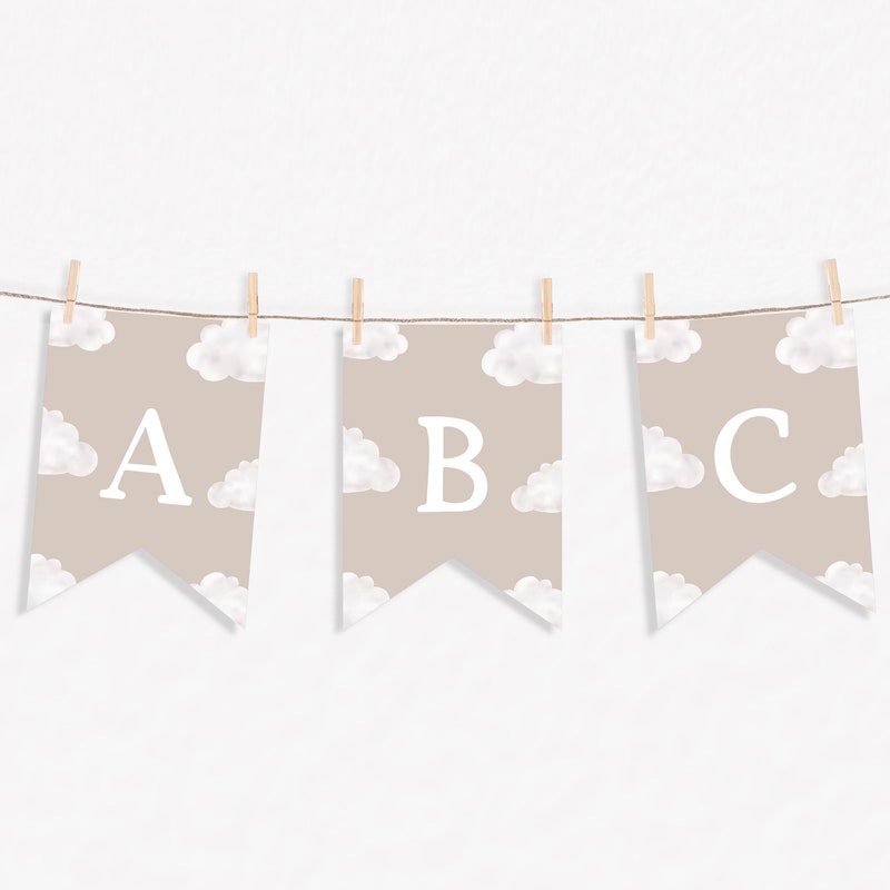 Baby Shower Bunting Cloud - Etsy