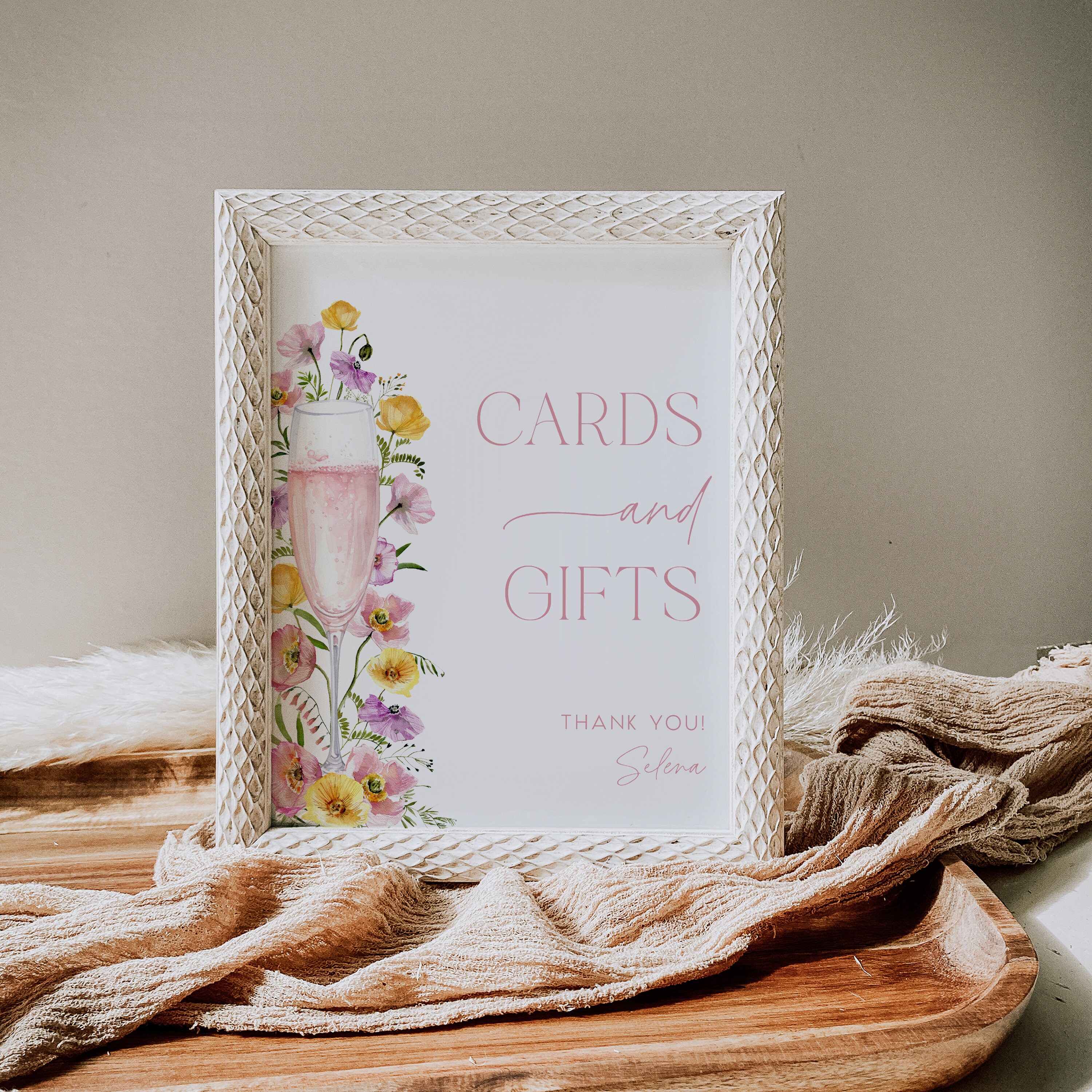 Petals and Prosecco Bridal Shower Sign Bundle Spring Floral Bridal ...