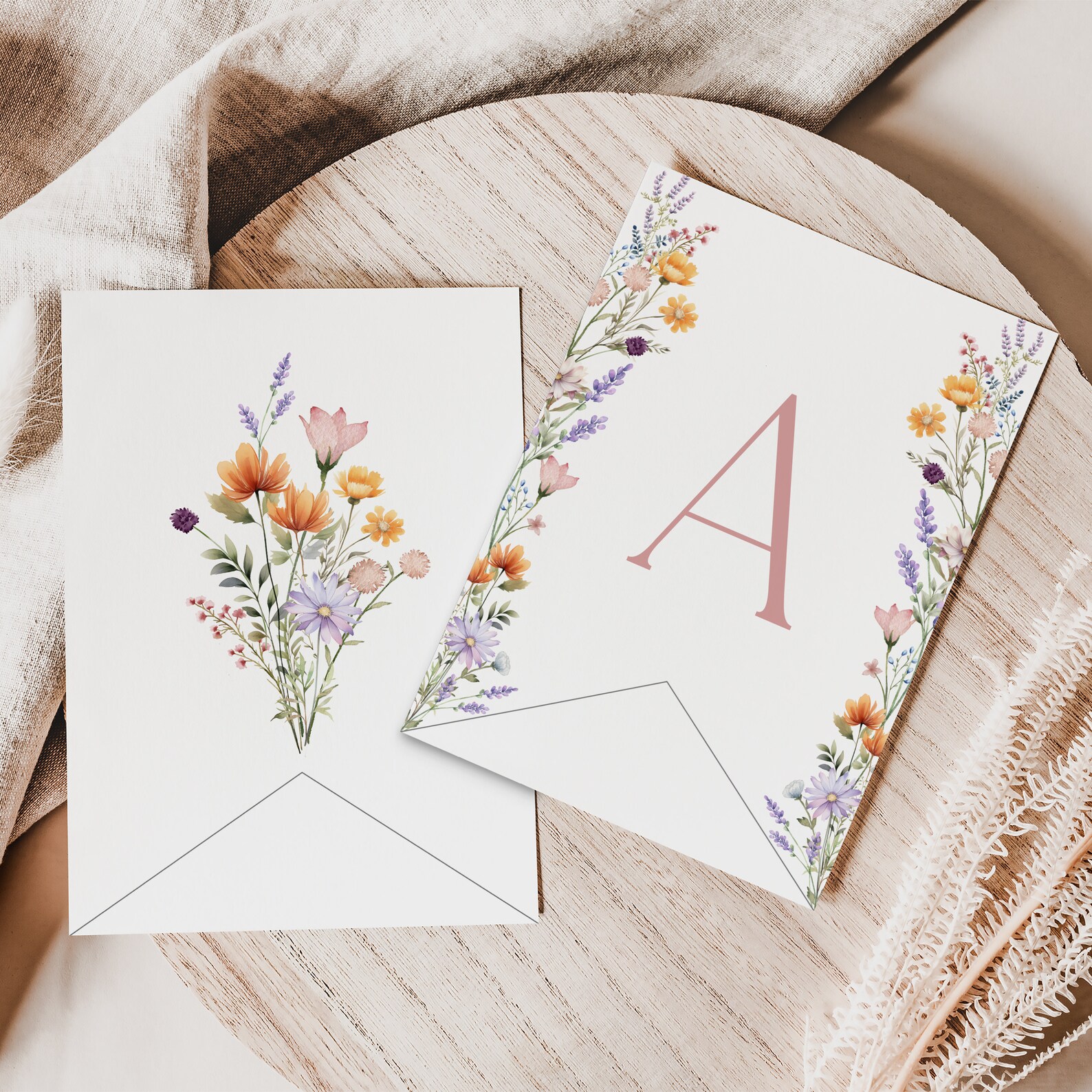 Wildflower Baby Shower Banner Template Printable Floral Custom Banner ...