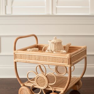 Woven Wonder Tea Cart Children's Toy Tea Cart Handmade Toy - Etsy