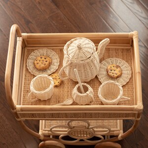 Woven Wonder Tea Cart Children's Toy Tea Cart Handmade Toy - Etsy
