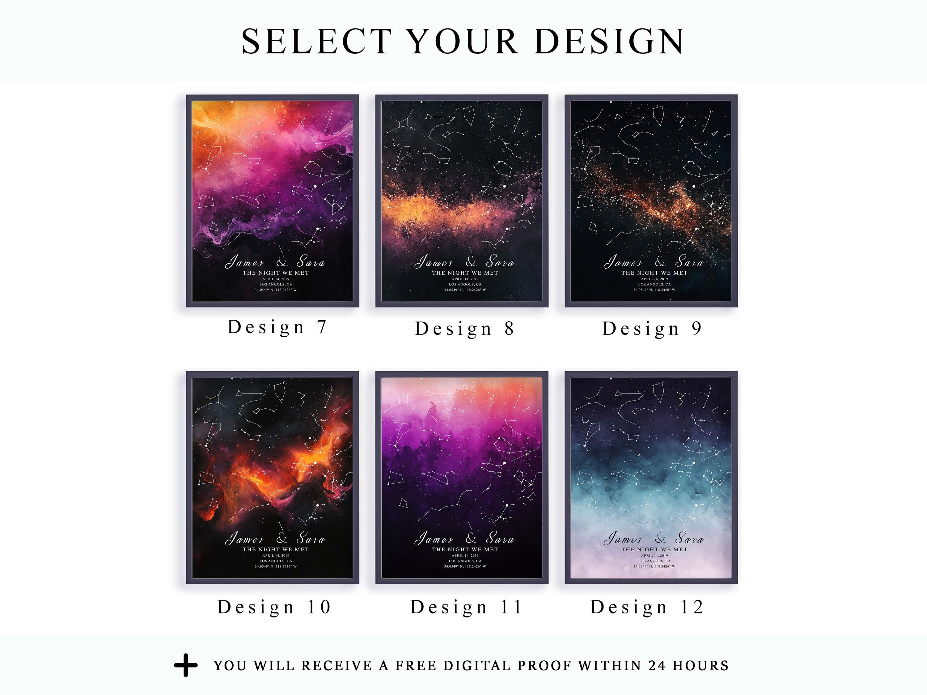Personalized Star Map Poster: Custom Celestial Anniversary Gift - Etsy