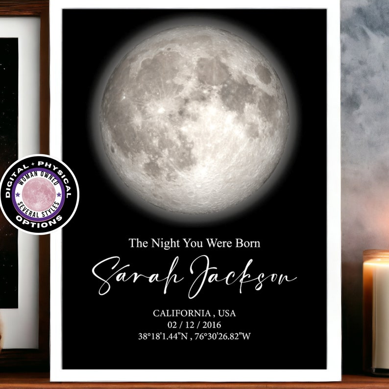 Moonphase Gifts Moon Phase Wall Hanging Moon Phases Moon Prints Phases ...