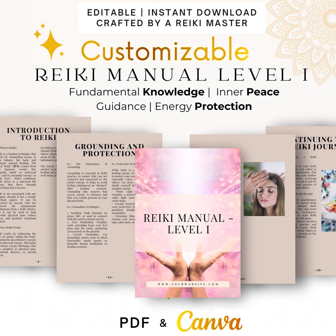 Reiki Level I Manual: Holistic Health Journal (PDF) - Etsy