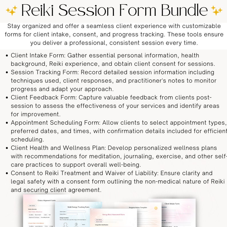 Reiki Practice Workbook + Business Kit: Symbols, Chakra Guide - Etsy