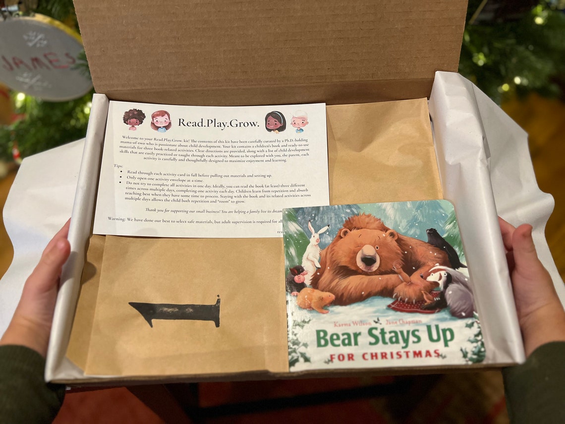 Bear Stays up for Christmas: Children's Book and Activity Kit - Etsy
