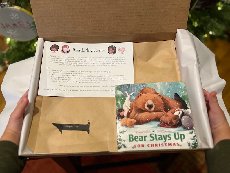 Bear Stays up for Christmas: Children's Book and Activity Kit - Etsy