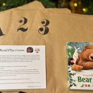 Bear Stays up for Christmas: Children's Book and Activity Kit - Etsy