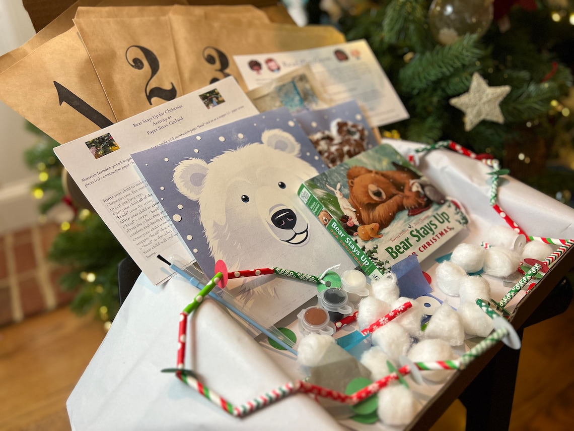 Bear Stays up for Christmas: Children's Book and Activity Kit - Etsy