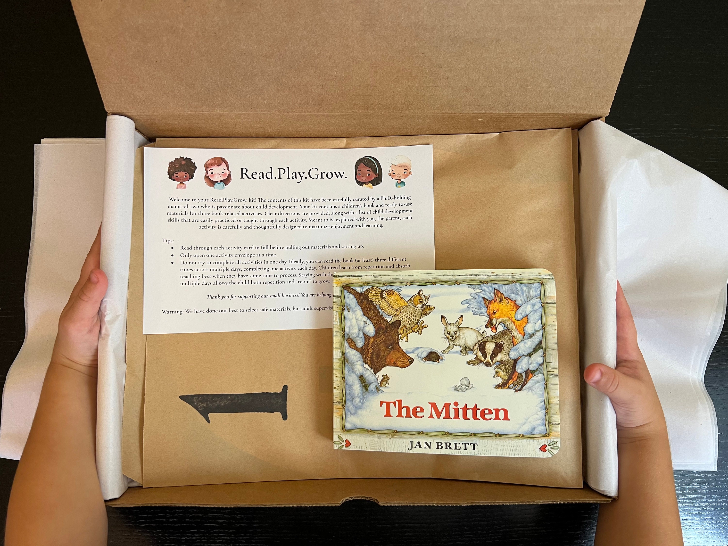 The Mitten: Children's Book and Activity Kit - Etsy