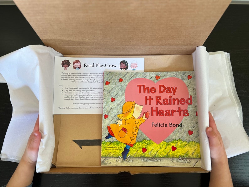 The Day It Rained Hearts: Children's Book and Activity Kit - Etsy