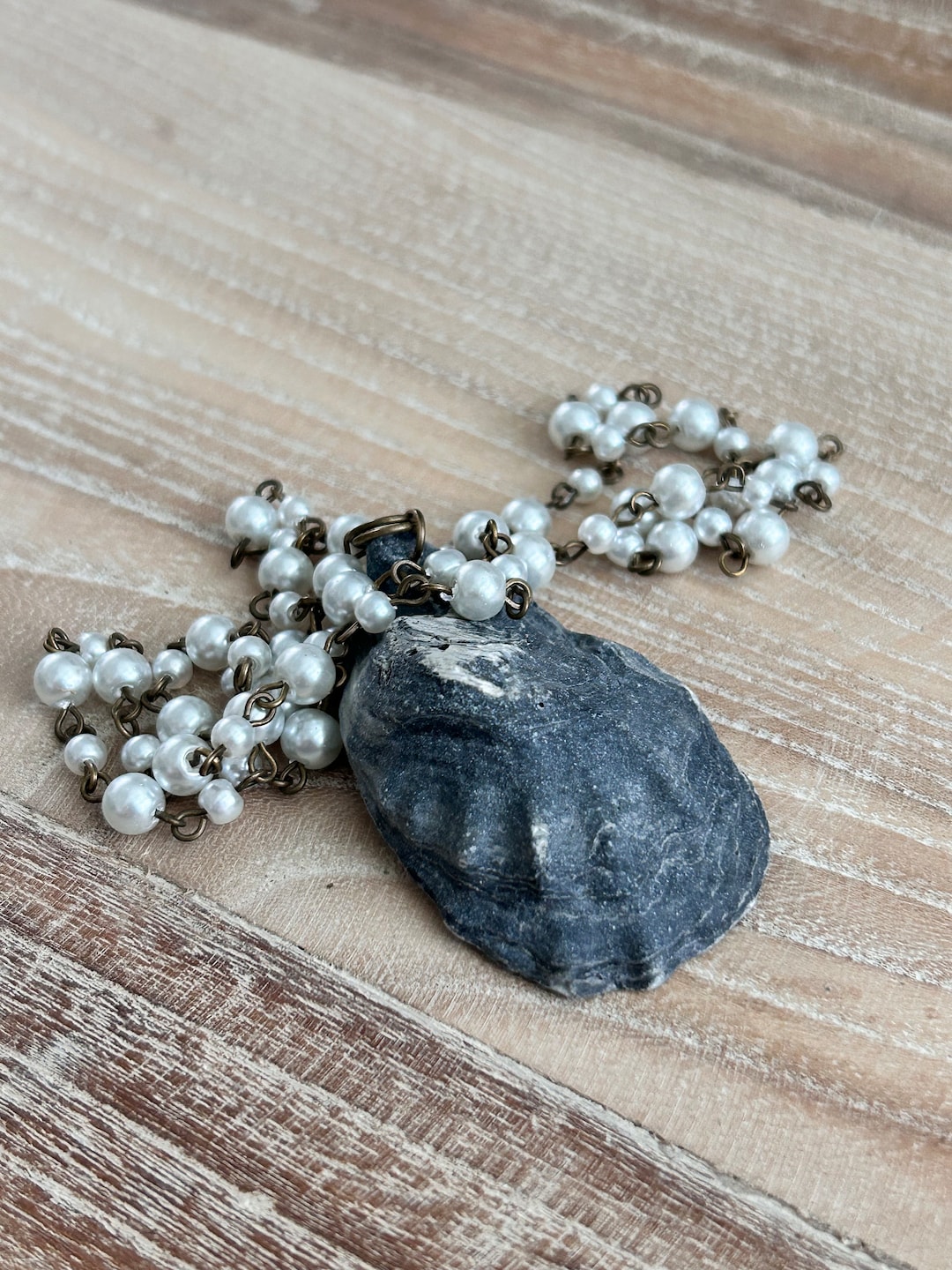 Oyster Pearl Necklace - Etsy