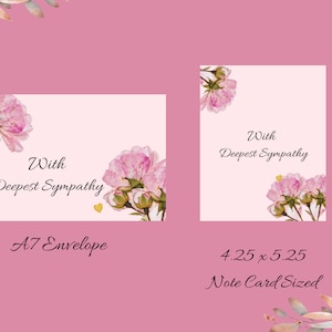 Printable Sympathy Card, Sympathy Cards Printable,bereavement and Loss ...