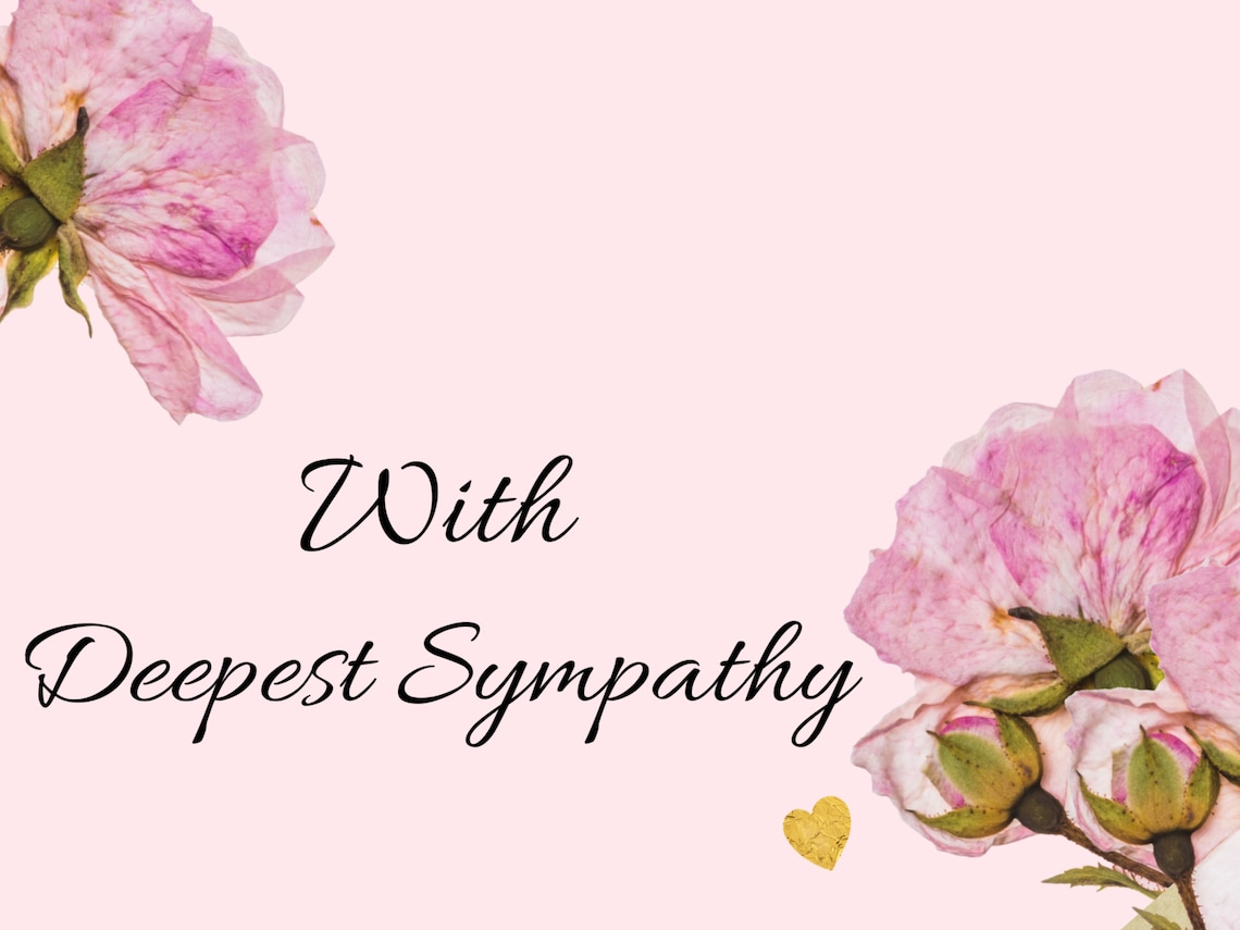 Printable Sympathy Card, Sympathy Cards Printable,bereavement and Loss ...