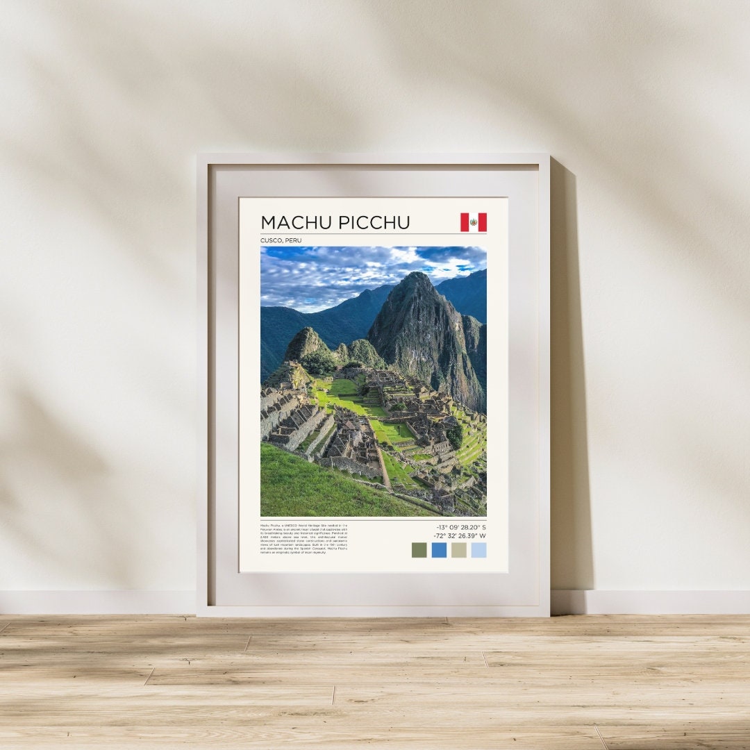 Peru Majesty: Machu Picchu Wall Art Print 3 - Etsy