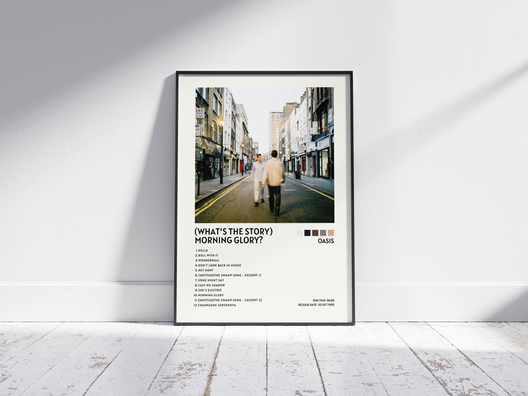 Whats the Story Morning Glory Oasis Album Cover Print, Music Lover Gift ...
