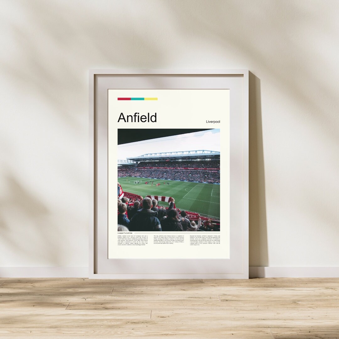 Modern Anfield, Liverpool Football Club Print 1 - Etsy