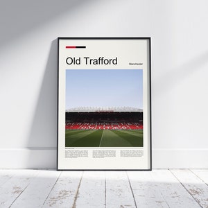 Modern Old Trafford, Manchester United Print - Etsy
