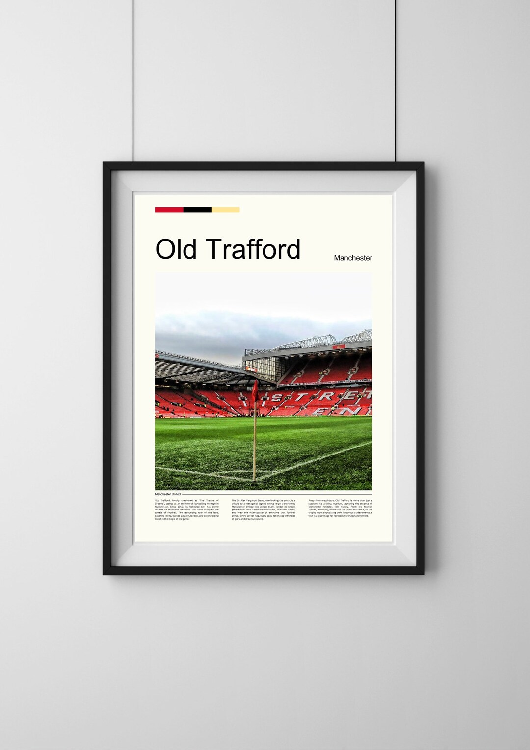 Modern Old Trafford Manchester United Print - Etsy