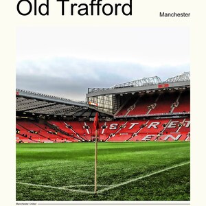 Modern Old Trafford Manchester United Print - Etsy
