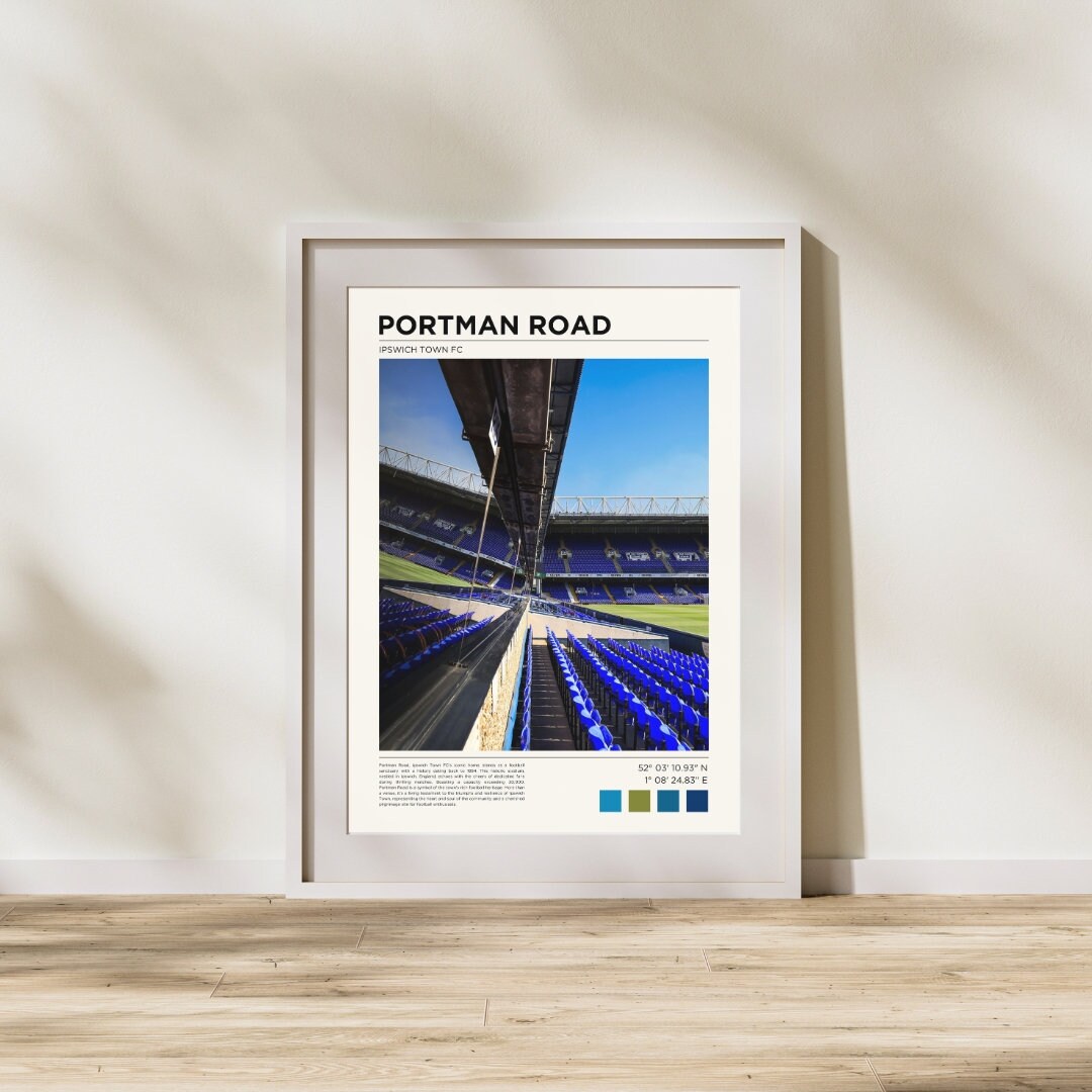 Portman Road Stadium, Ipswich Town FC Wall Art / Print 2 - Etsy