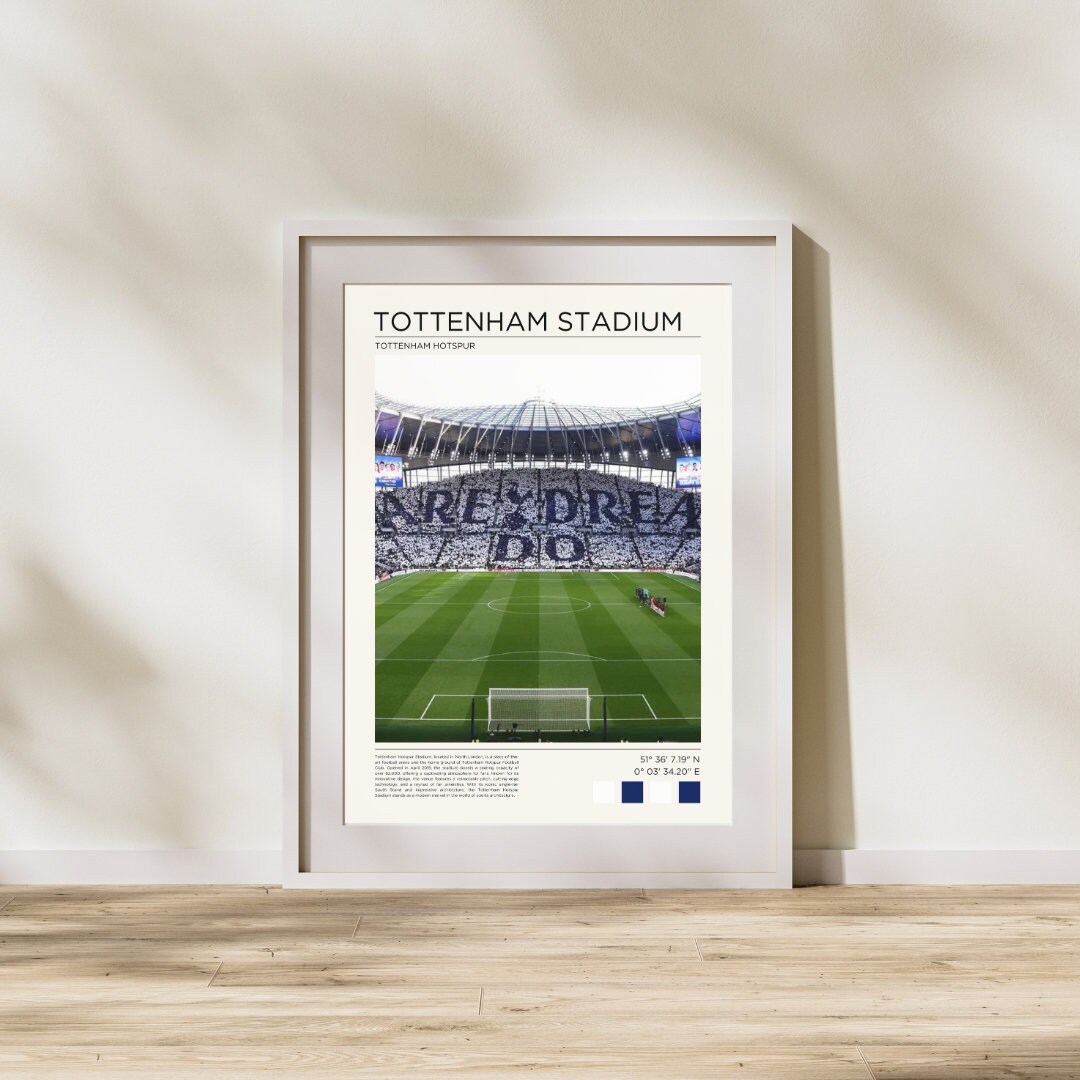 Tottenham Hotspur Stadium Coordinates Print 1 - Etsy UK