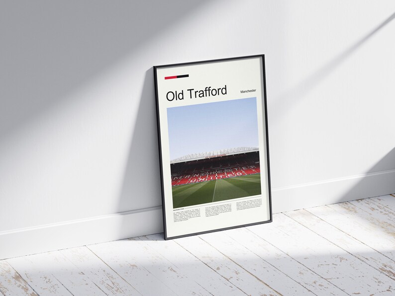 Modern Old Trafford, Manchester United Print - Etsy