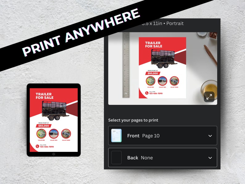 Trailers for Sale Flyer. an Easy-to-use Flyer to List Your Trailers for ...