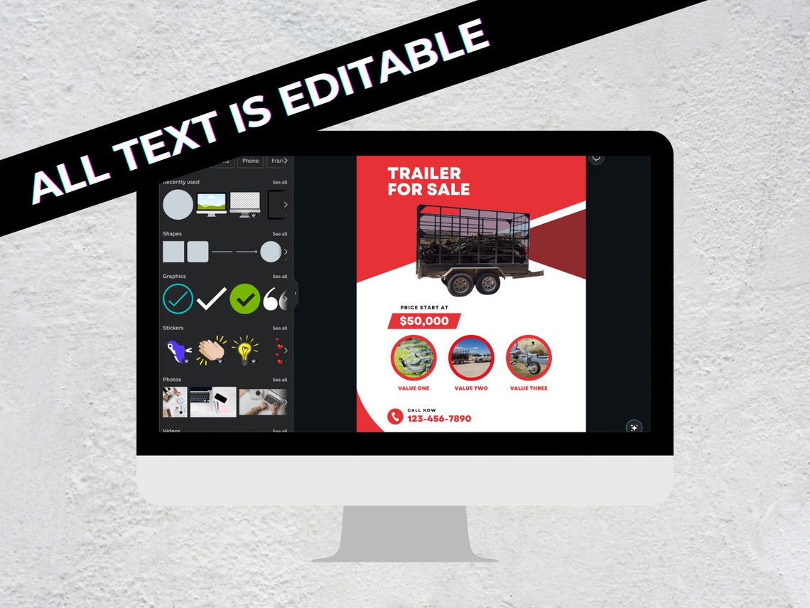 Trailers for Sale Flyer. an Easy-to-use Flyer to List Your Trailers for ...