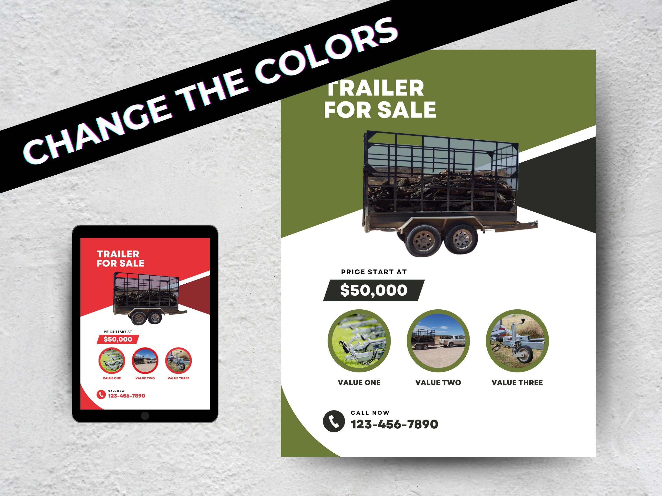 Trailers for Sale Flyer. an Easy-to-use Flyer to List Your Trailers for ...