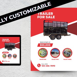 Trailers for Sale Flyer. an Easy-to-use Flyer to List Your Trailers for ...
