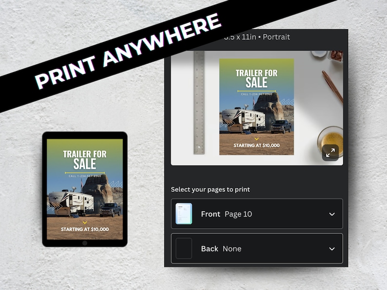 Trailers for Sale Flyer. an Easy-to-use Flyer to List Your Trailers for ...