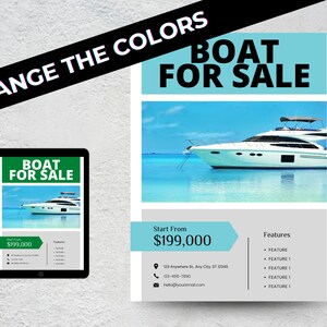 Boats for Sale Flyer. an Easy-to-use Flyer to List Your Boats for Sale ...