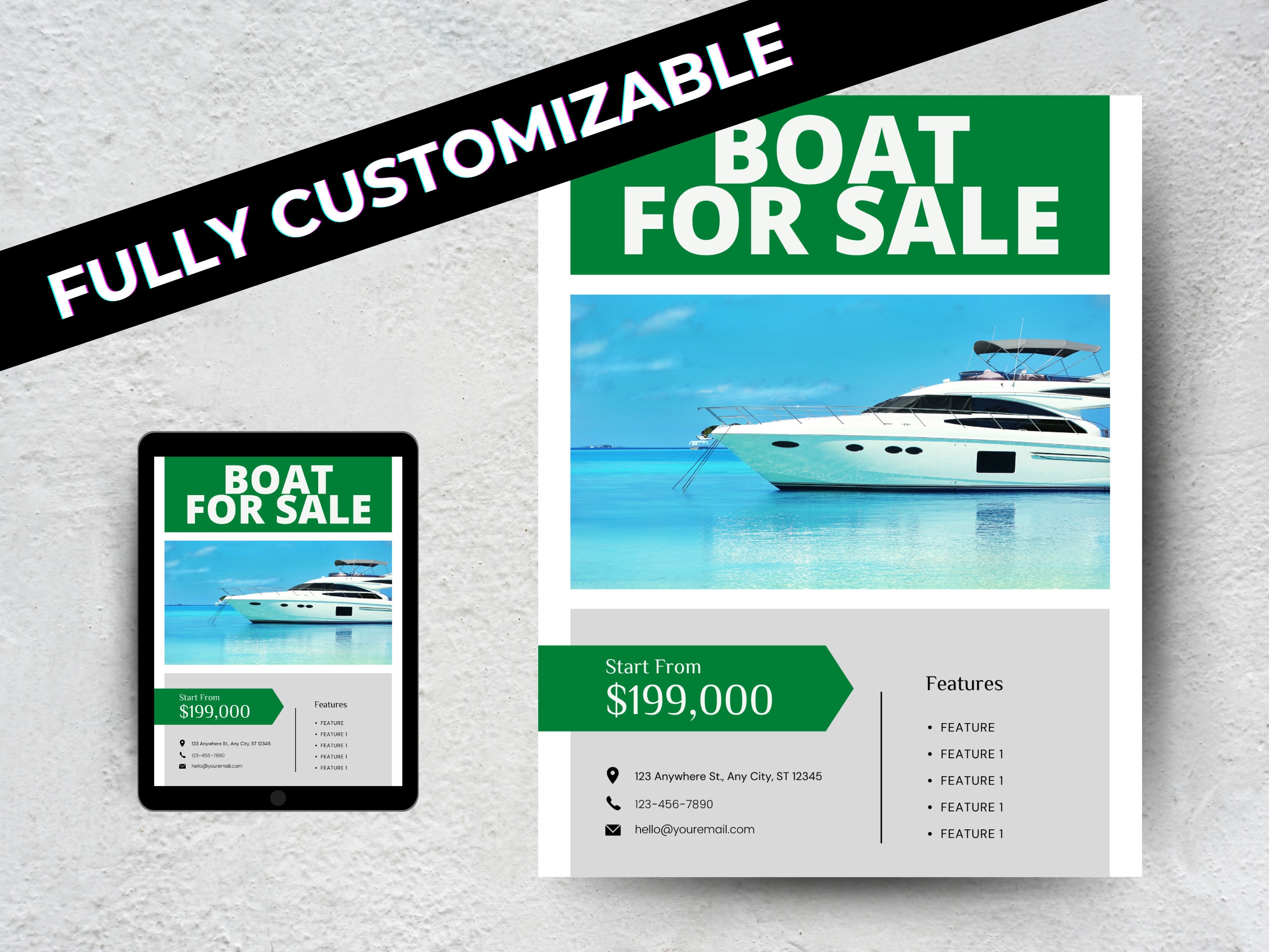 Boats for Sale Flyer. an Easy-to-use Flyer to List Your Boats for Sale ...
