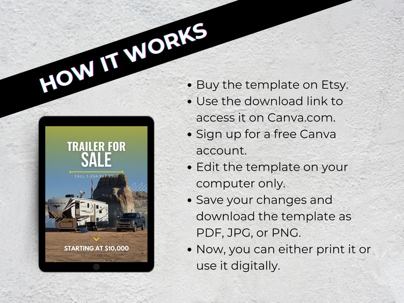 Trailers for Sale Flyer. an Easy-to-use Flyer to List Your Trailers for ...