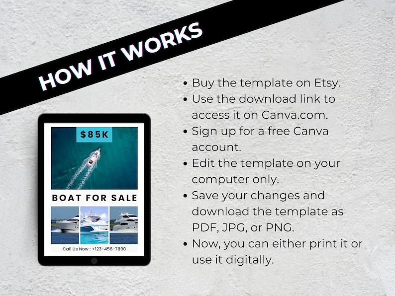 Boats for Sale Flyer. an Easy-to-use Flyer to List Your Boats for Sale ...