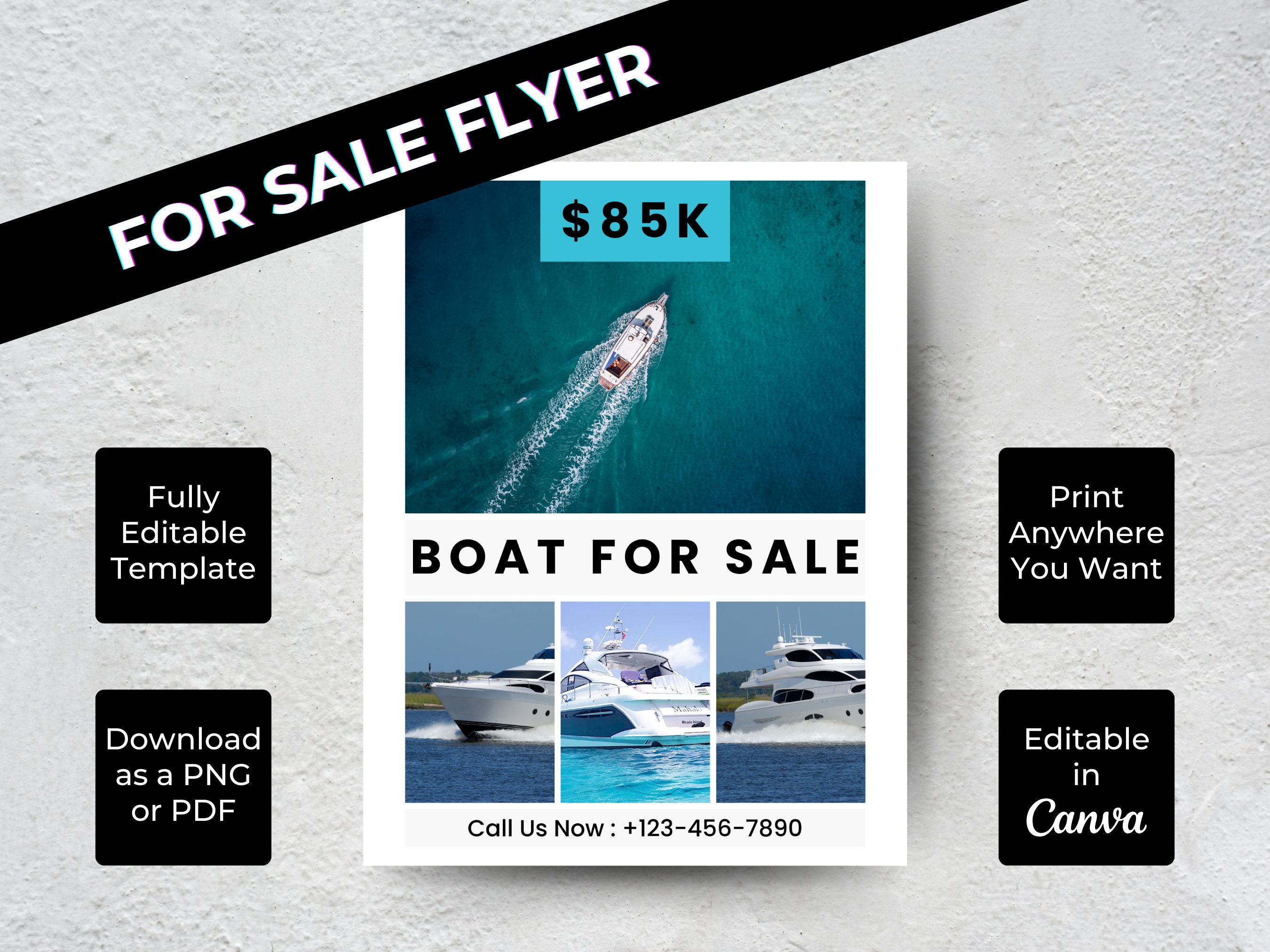 Boats for Sale Flyer. an Easy-to-use Flyer to List Your Boats for Sale ...