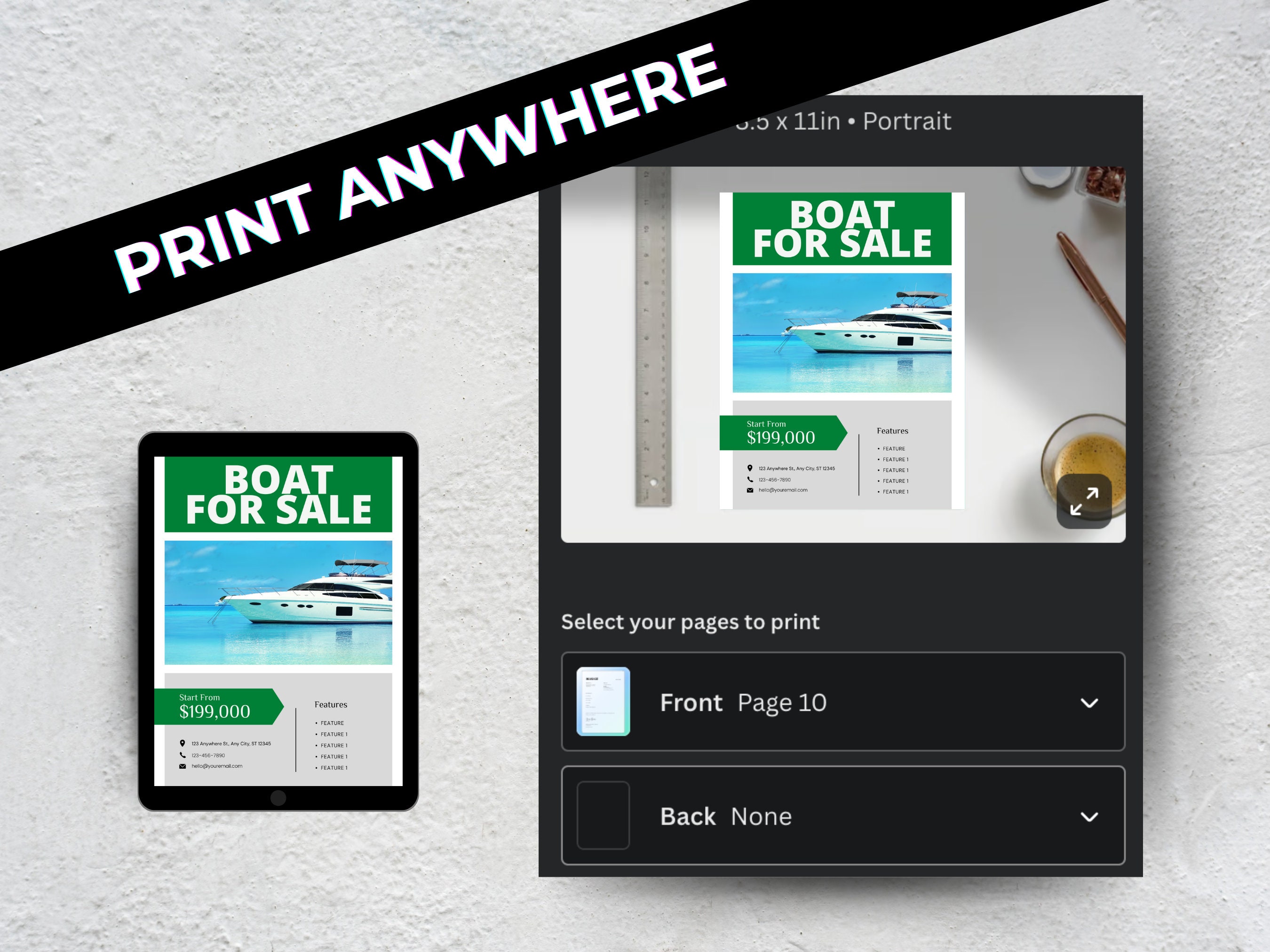 Boats for Sale Flyer. an Easy-to-use Flyer to List Your Boats for Sale ...