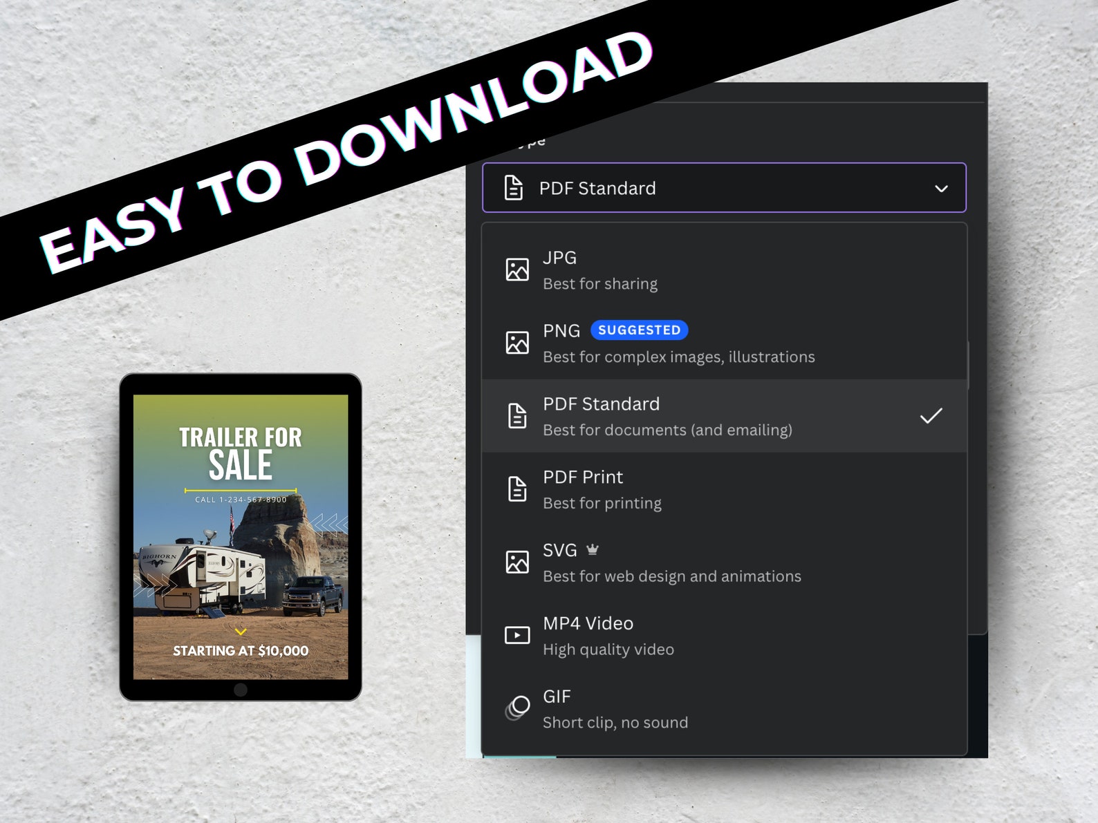 Trailers for Sale Flyer. an Easy-to-use Flyer to List Your Trailers for ...
