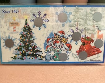 Woodland Christmas Savings Challenge A5 - DIY Scratch off Printable PDF ...