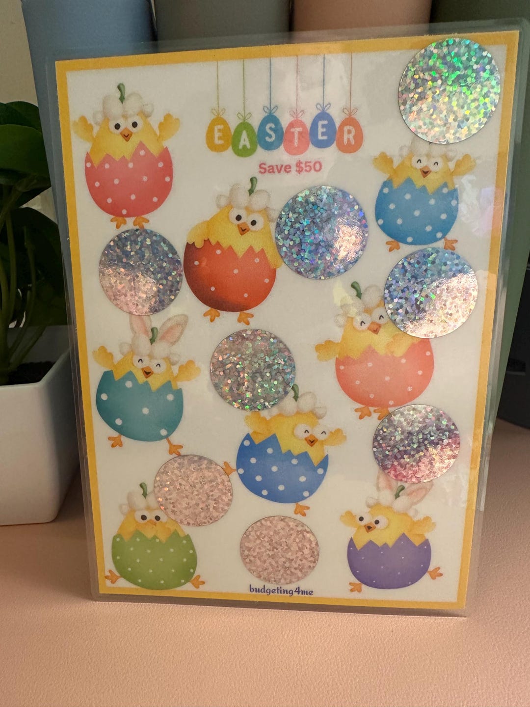 Easter Hatchlings Scratch off Savings Challenge - Etsy