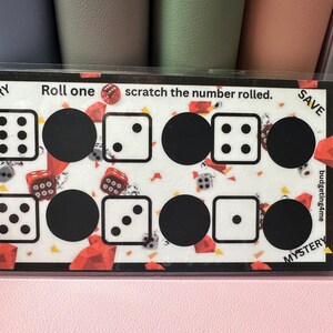 Roll the Dice Scratch off Savings Challenge - Etsy