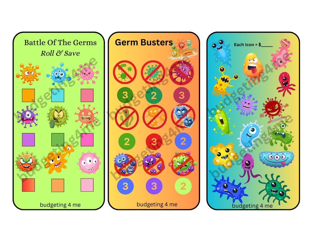 Germ Busters Mini Savings Challenges - Etsy