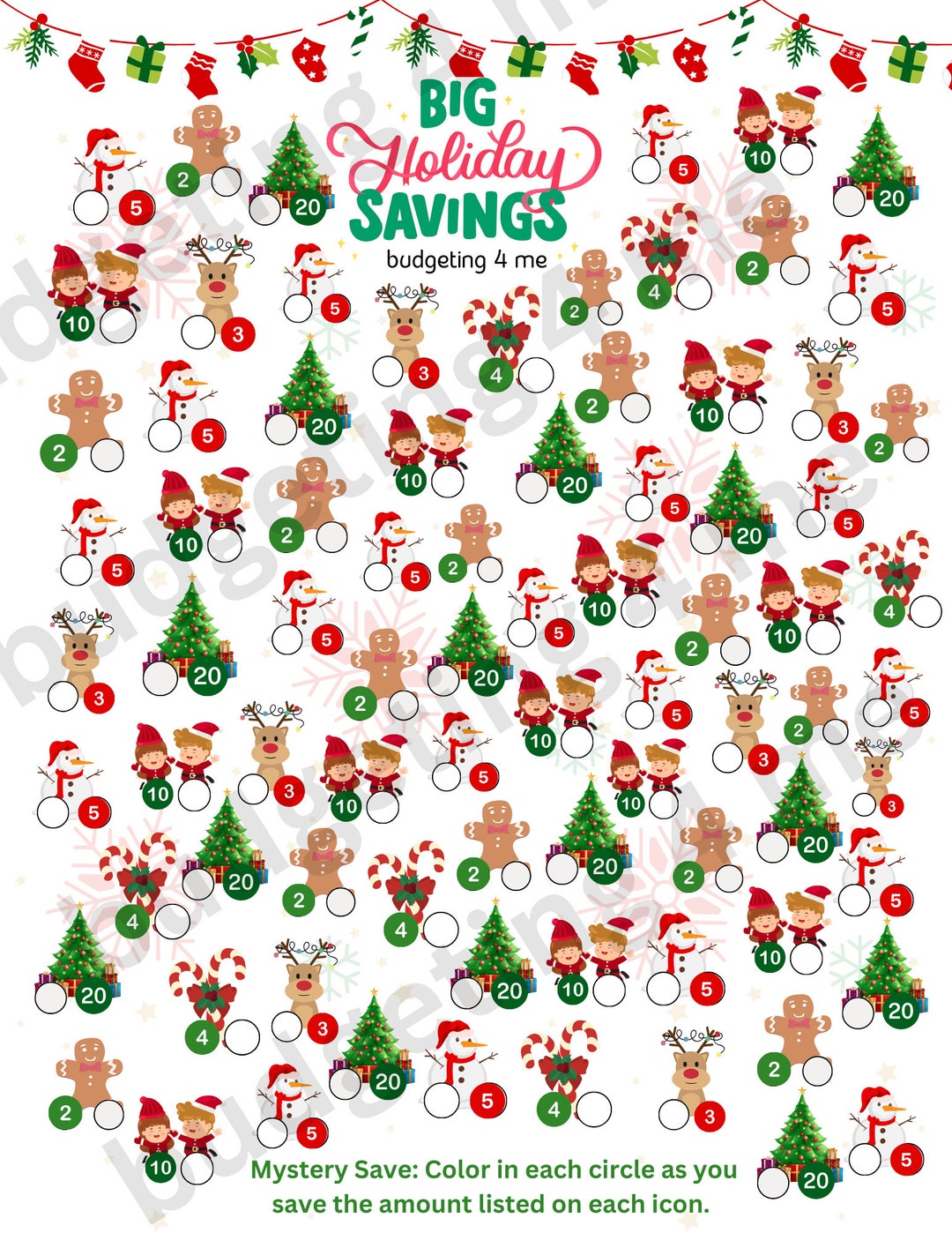 Christmas Big Holiday Mystery Savings Challenge - Etsy