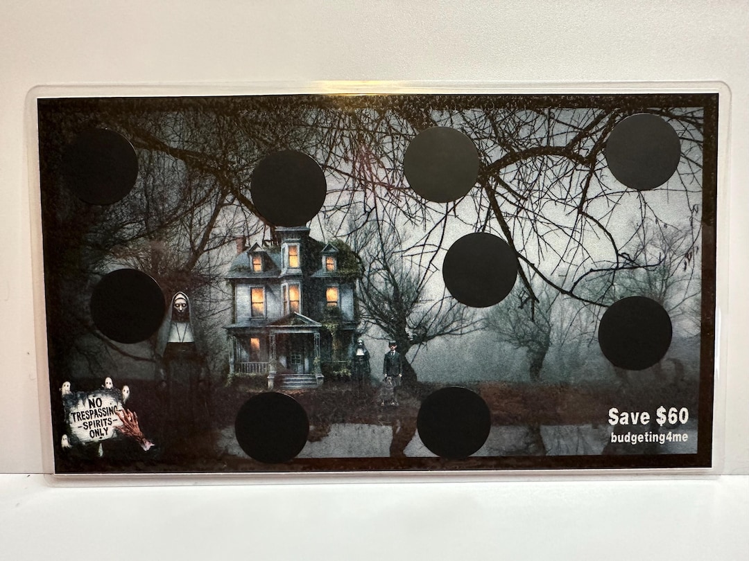 Halloween Spooky Nun Scratch off Savings Challenge - Etsy