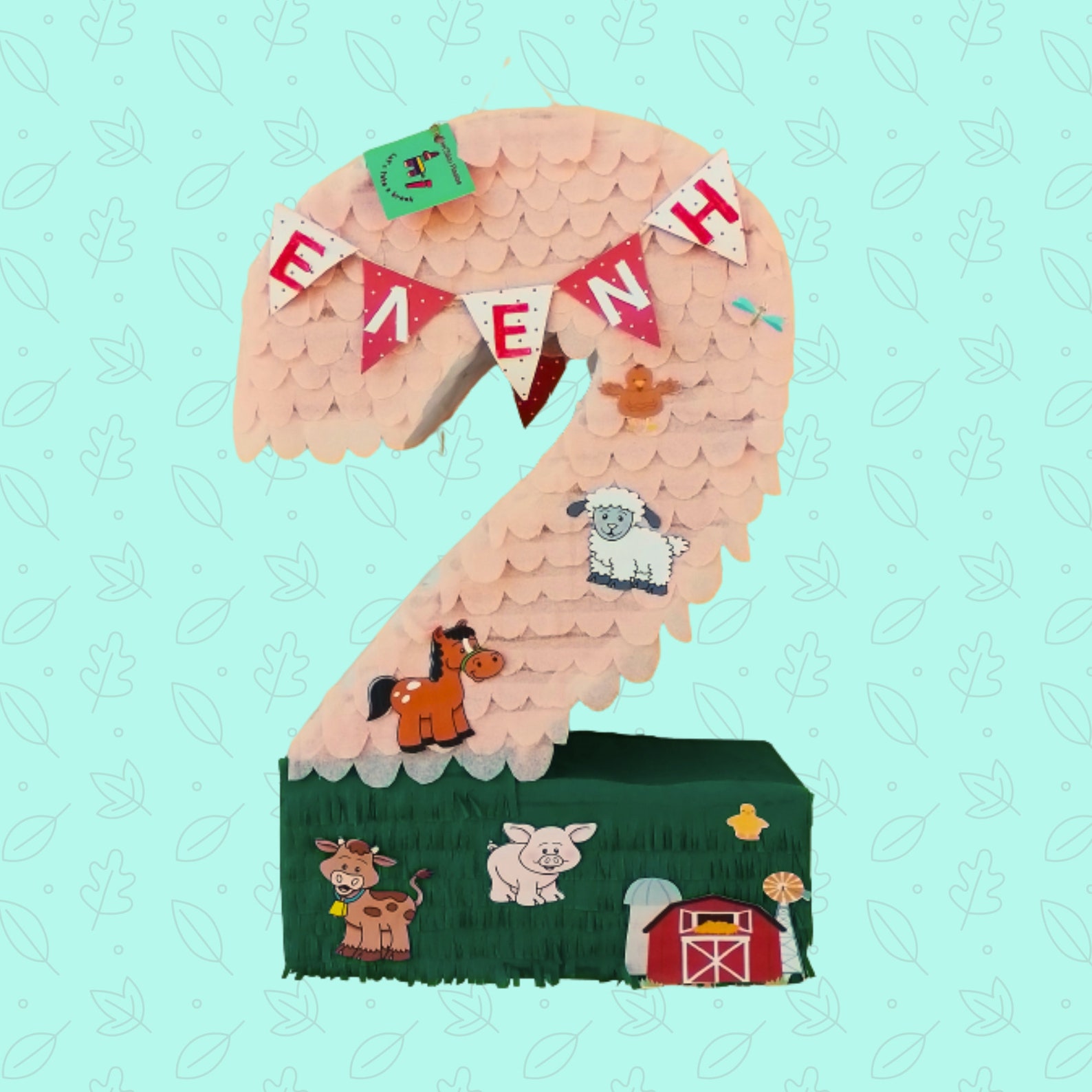 No2 Custom Pinata With Farm's Animals Pighorse Sheep - Etsy