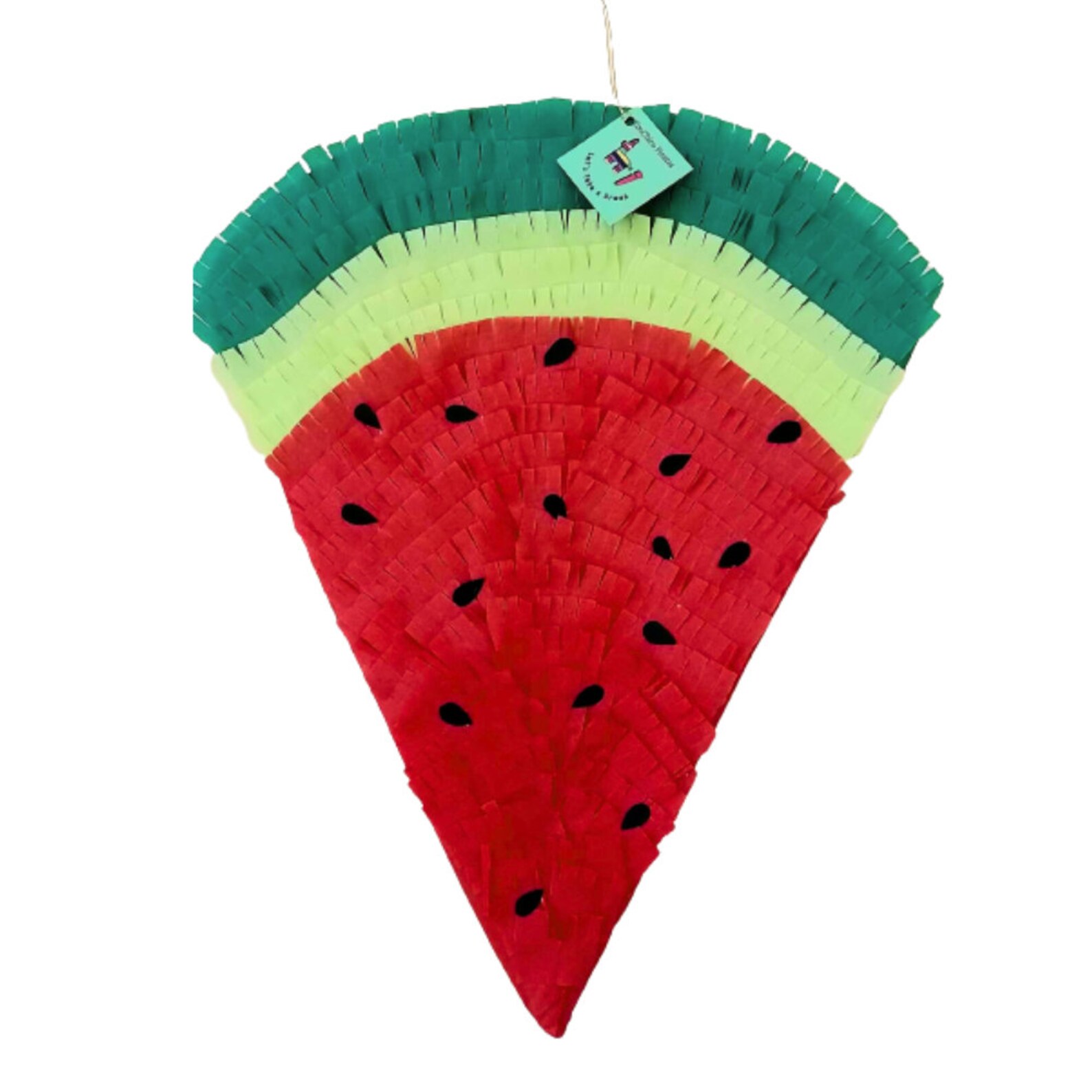 Watermelon Pinata for Summer Party, Red Green Pinata, Theme Birthday ...
