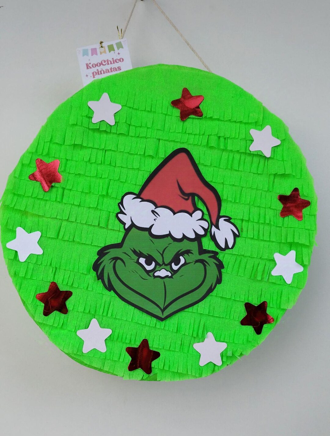 Christmas Pinata Grinch, 30cm, Game for End of Year Celebrations ...